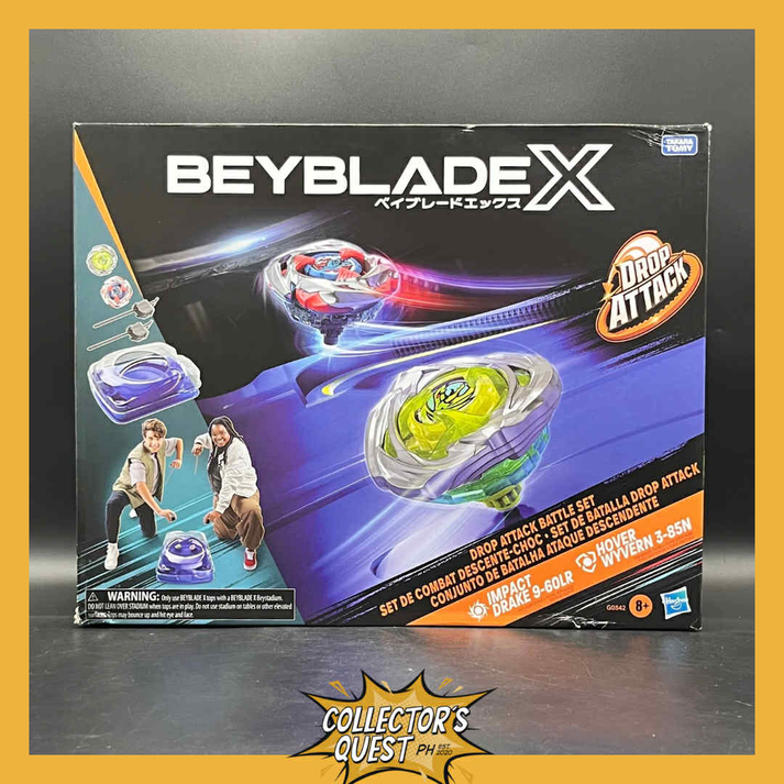 (IN STOCK) Beyblade X Impact Drake 9-60LR & Hover Wyvern 3-85N Drop At ...
