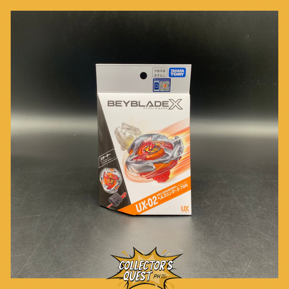 (IN STOCK) Beyblade X Starter UX-02 Hell's Hammer 3-70H – Collector's ...