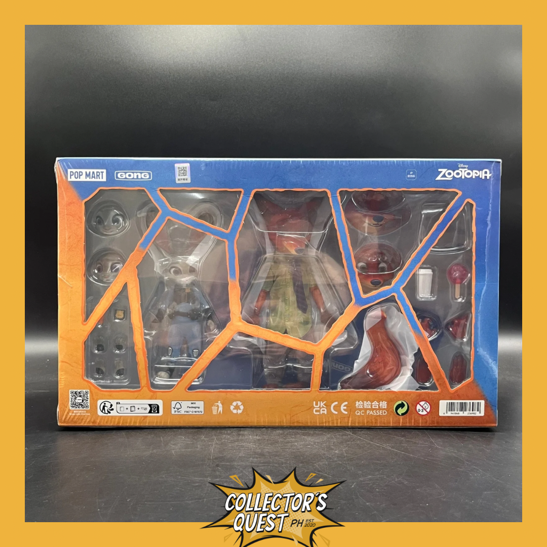 (IN STOCK) POPMART Gong Zootopia Judy Hopps & Nick Wilde 1/6 Scale Act ...