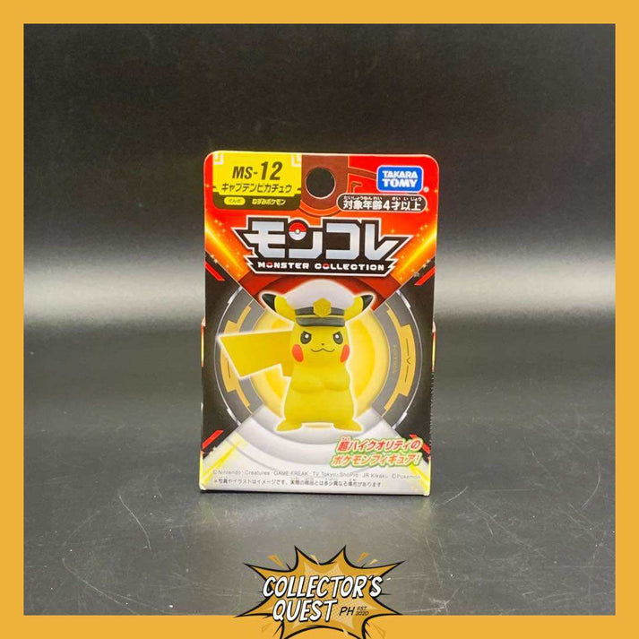 (IN STOCK) Takara Tomy Pokemon Moncolle MS-12 Captain Pikachu Figure ...